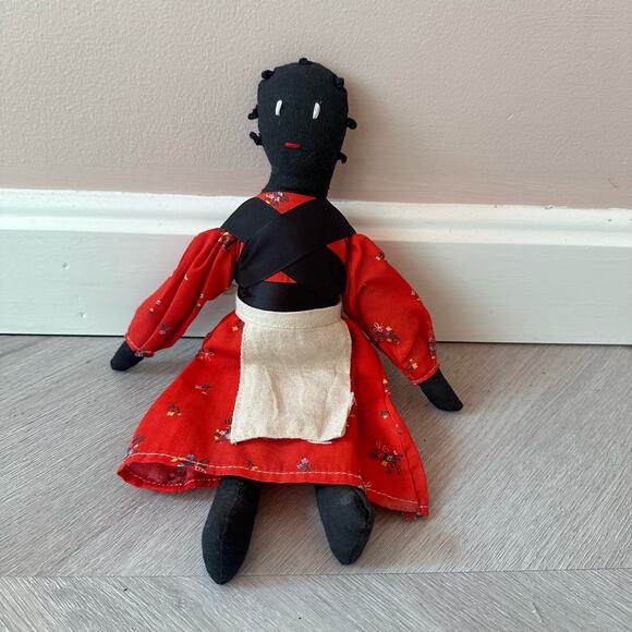 None | Toys | Vtg Jamaican Caribbean Black Doll Cloth Rag Doll Folk Art ...